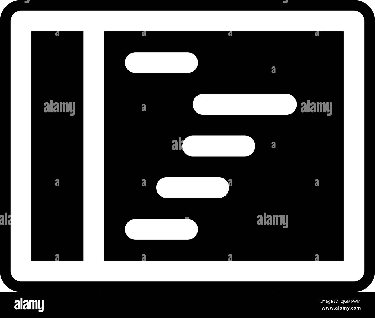 Timeline icon Black and White Stock Photos & Images - Alamy