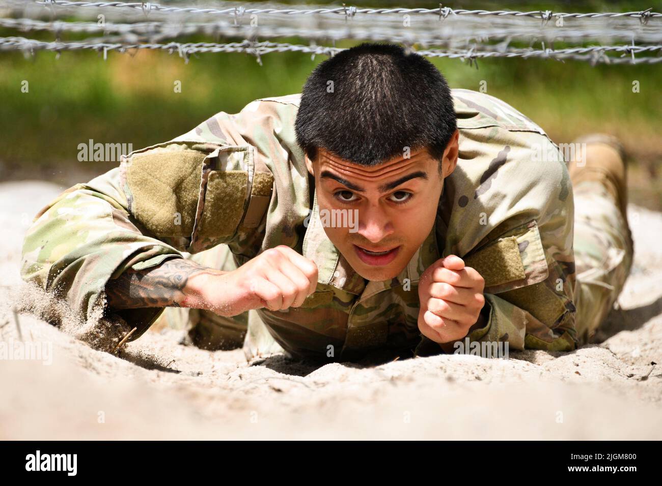 Grafenwoehr, Bayern, Germany. 28th June, 2022. A U.S. Soldier assigned ...