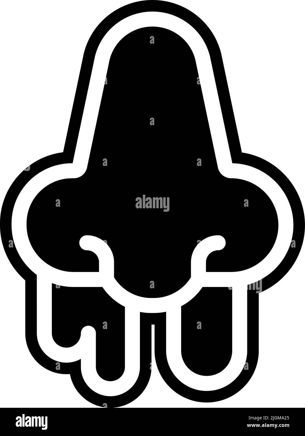 Runny nose icon Black and White Stock Photos & Images - Alamy