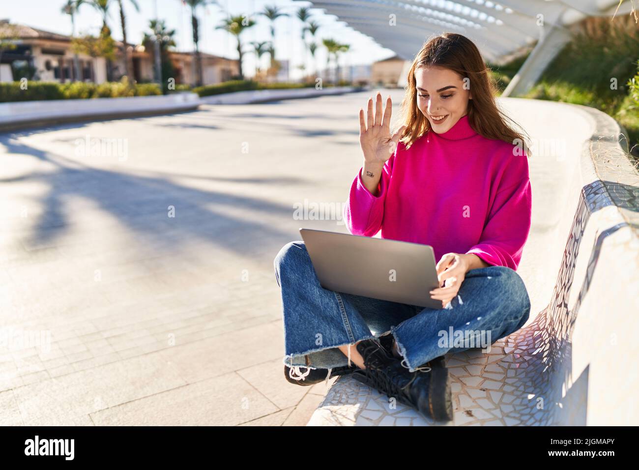 Video conference work having fun hi-res stock photography and images ...