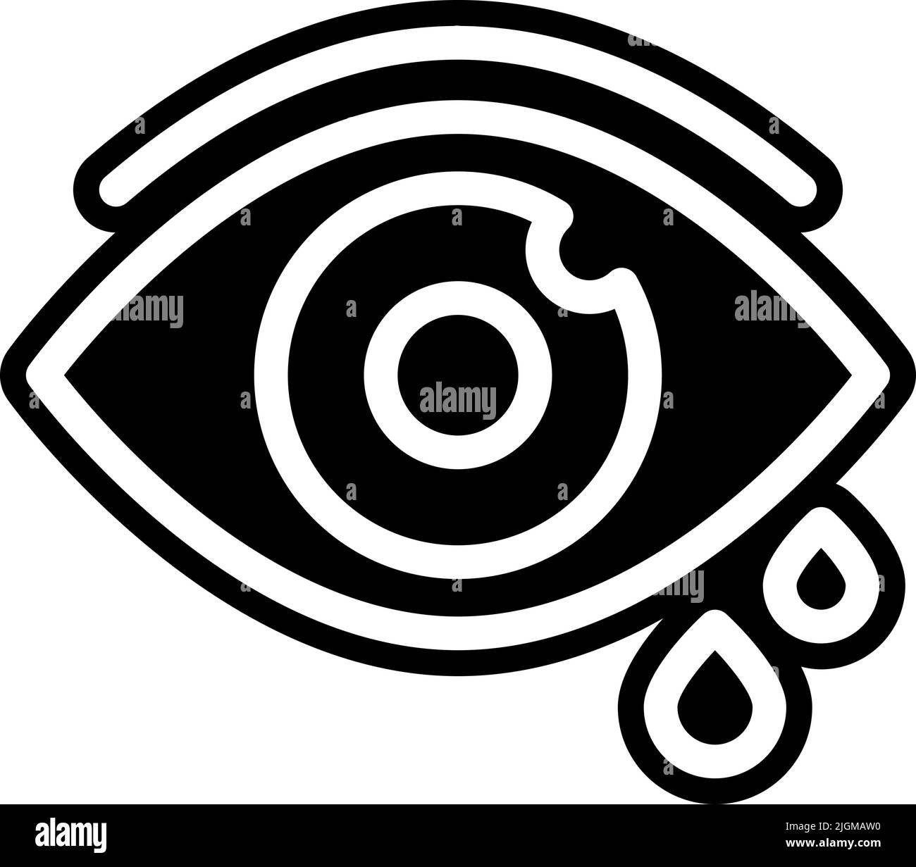 Eye drop icon set Black and White Stock Photos & Images - Alamy