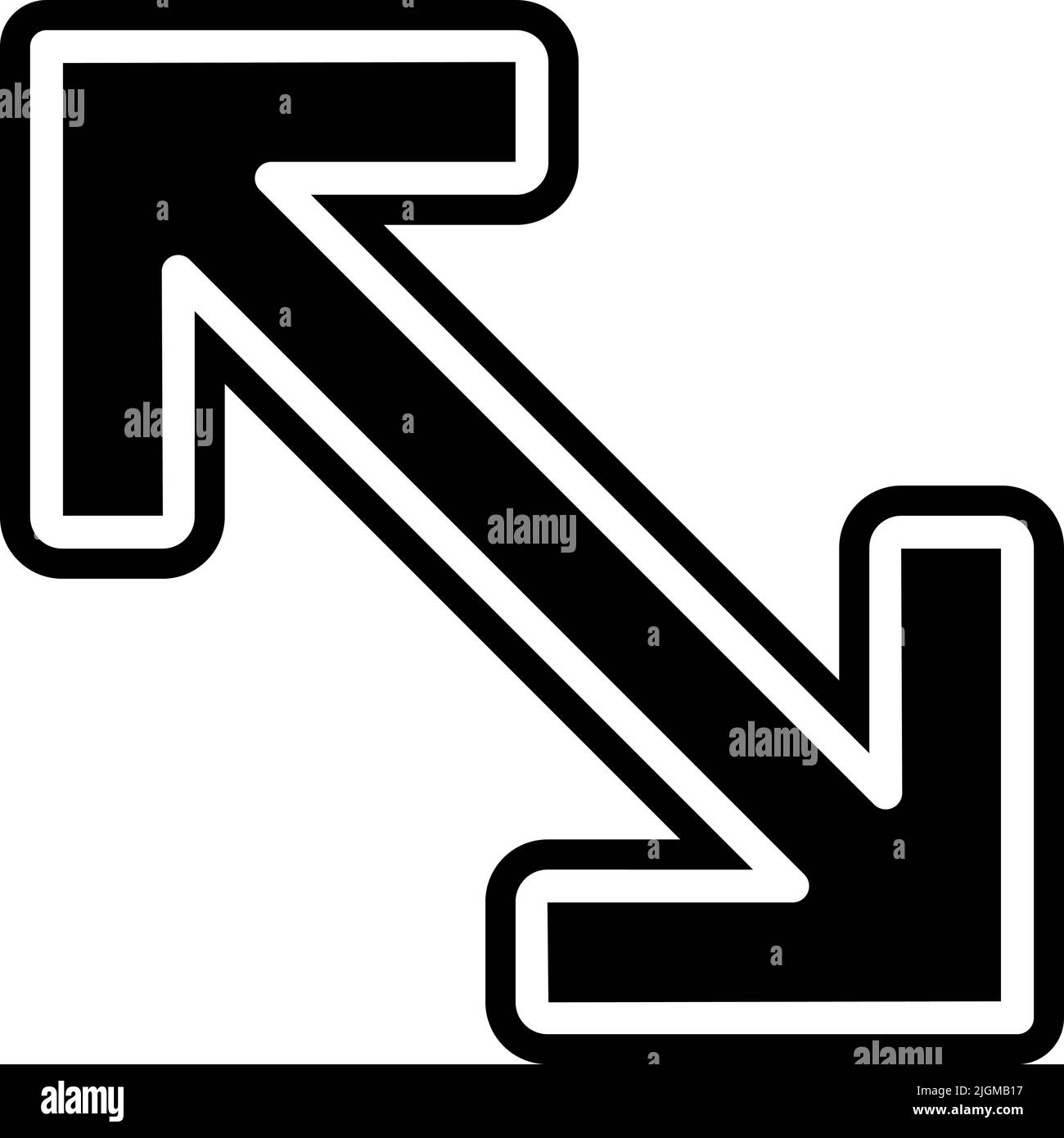 Arrow upper left icon Stock Vector Image & Art - Alamy