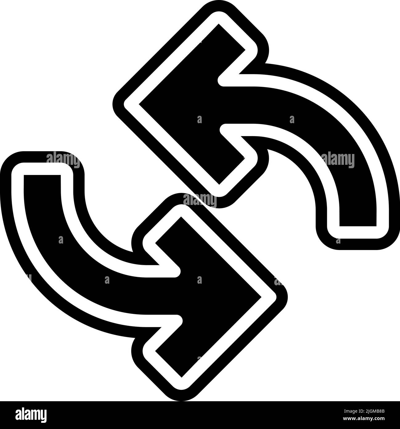 Arrow sync icon Stock Vector Image & Art - Alamy