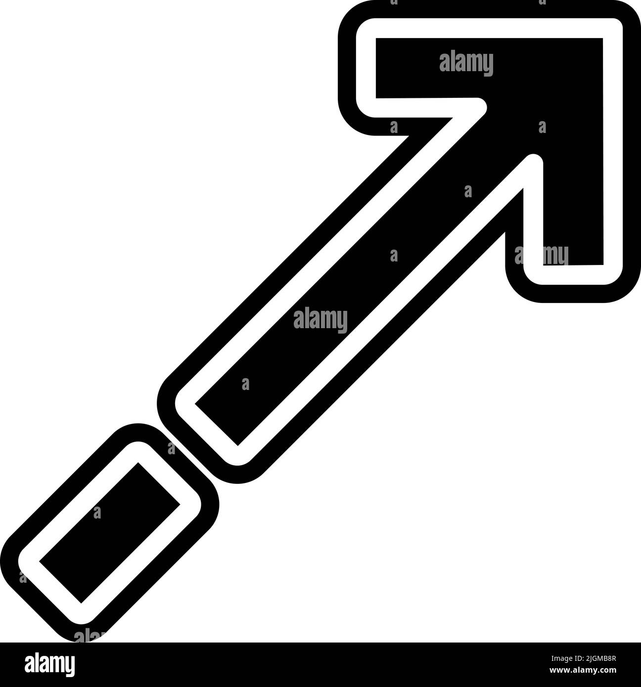 Arrow up right icon Stock Vector Image & Art - Alamy