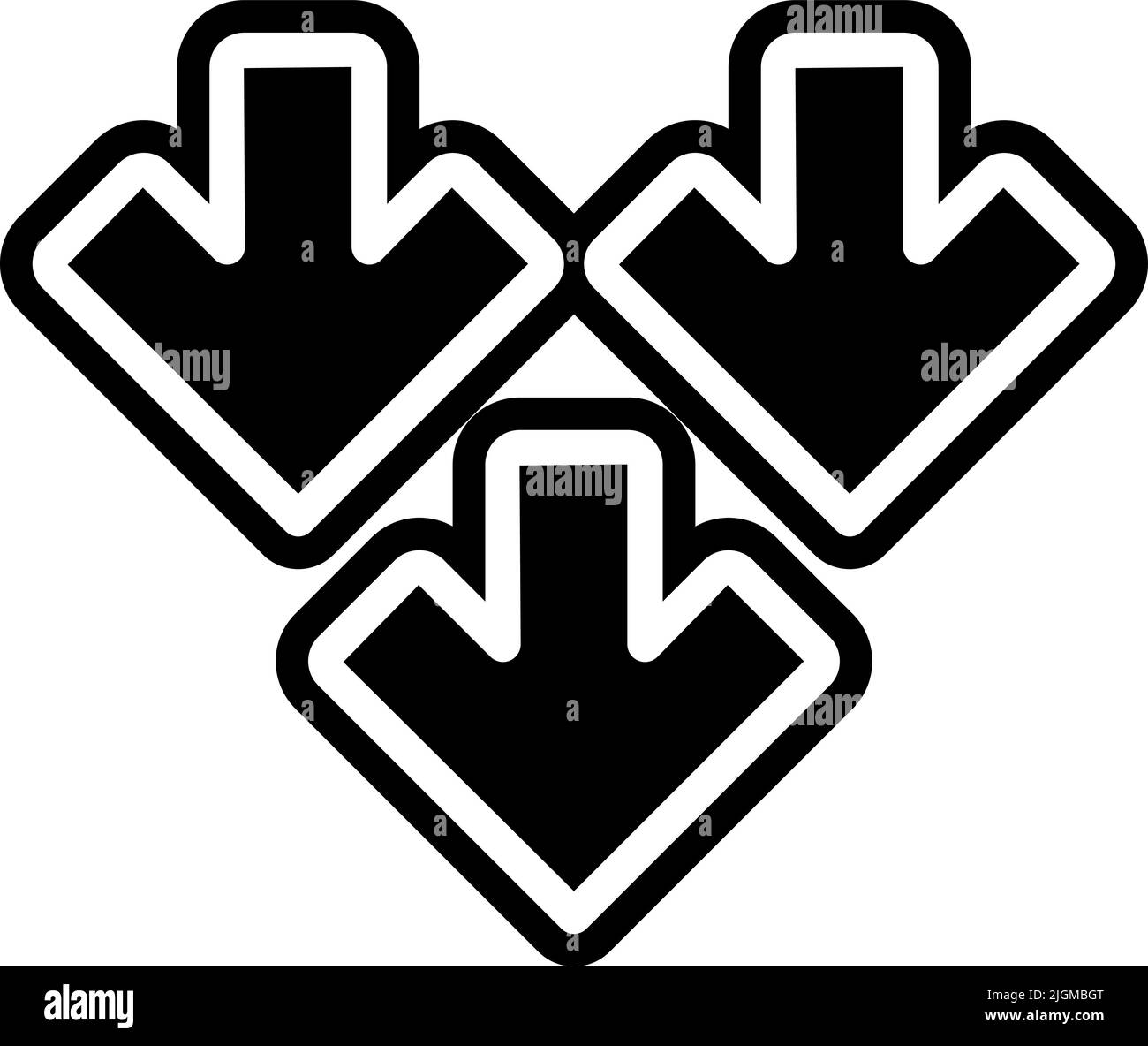 Three arrows hi-res stock photography and images - Alamy