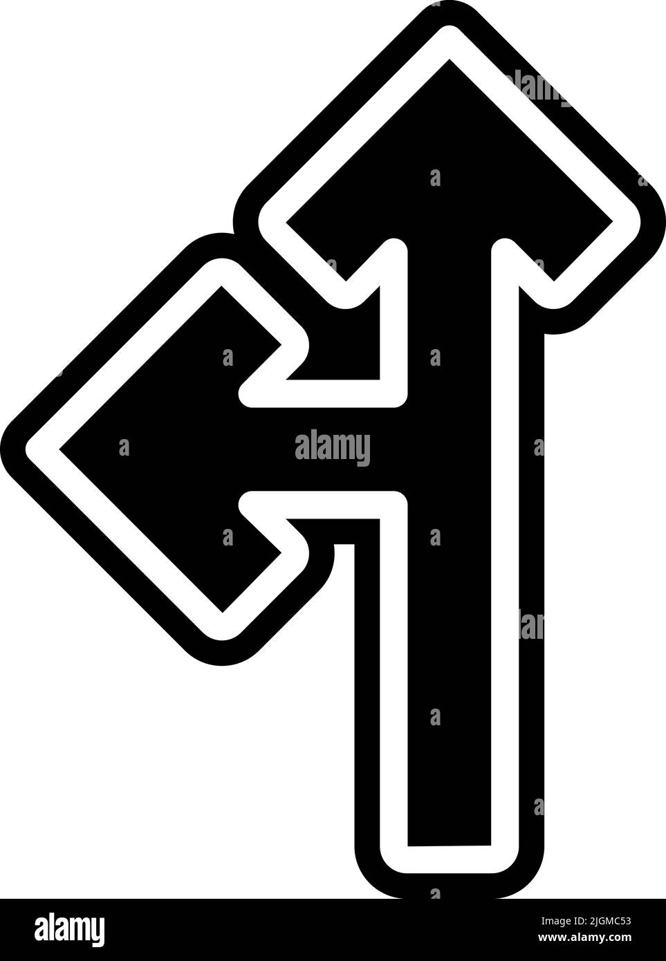 Arrows both ways and sign Stock Vector Images - Alamy