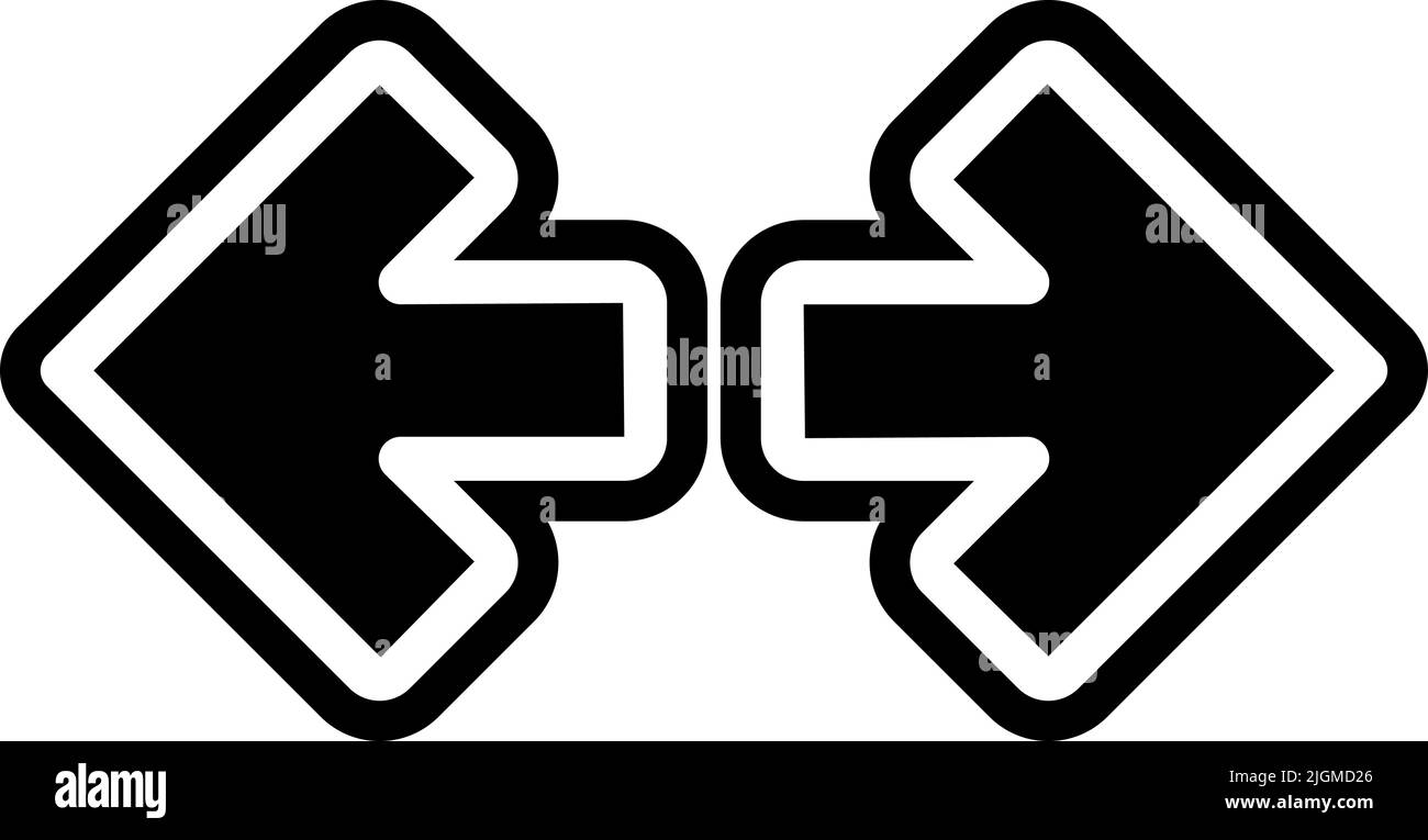 Arrow right and left icon Stock Vector Image & Art - Alamy