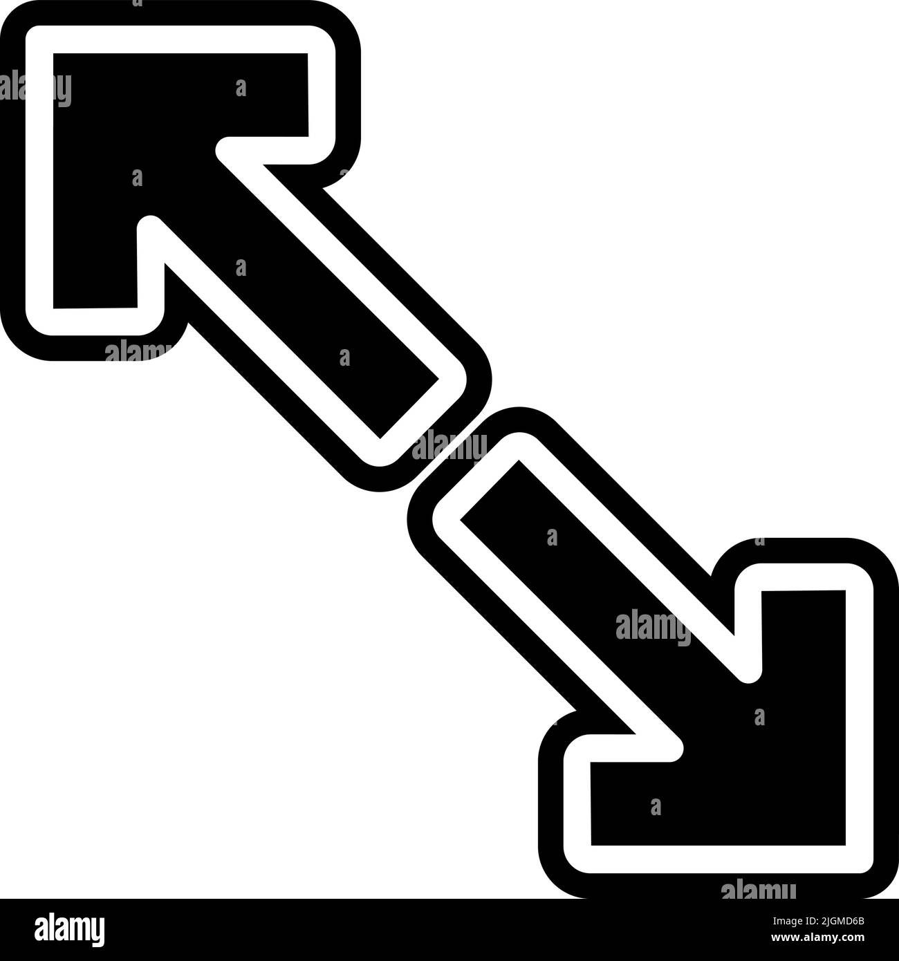 Arrow opposite arrows icon Stock Vector Image & Art - Alamy