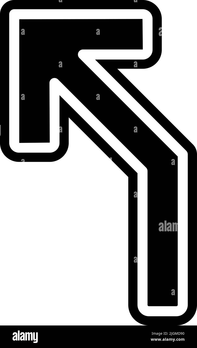 Arrow up left icon Stock Vector Image & Art - Alamy