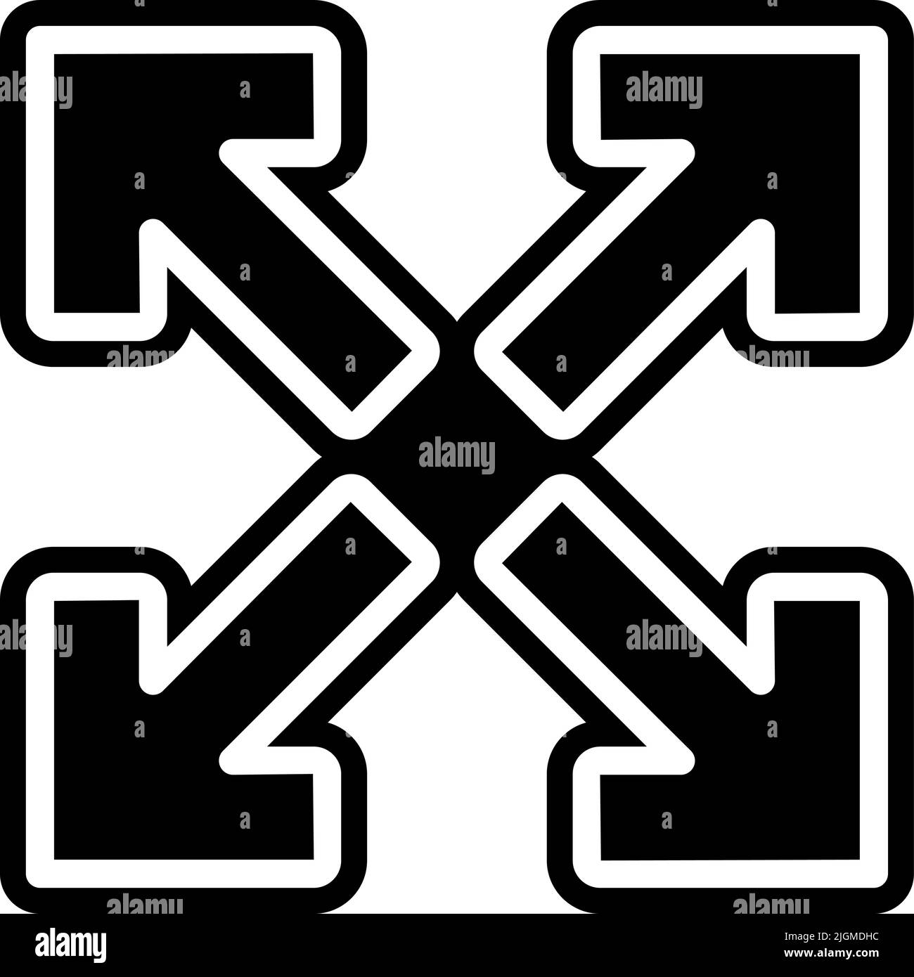 Four arrows hi-res stock photography and images - Alamy