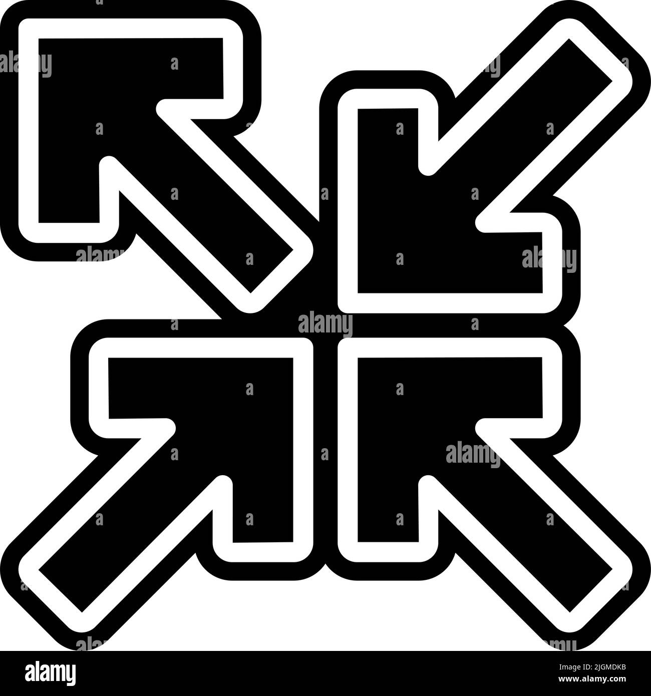 Arrow four arrows icon Stock Vector Image & Art - Alamy