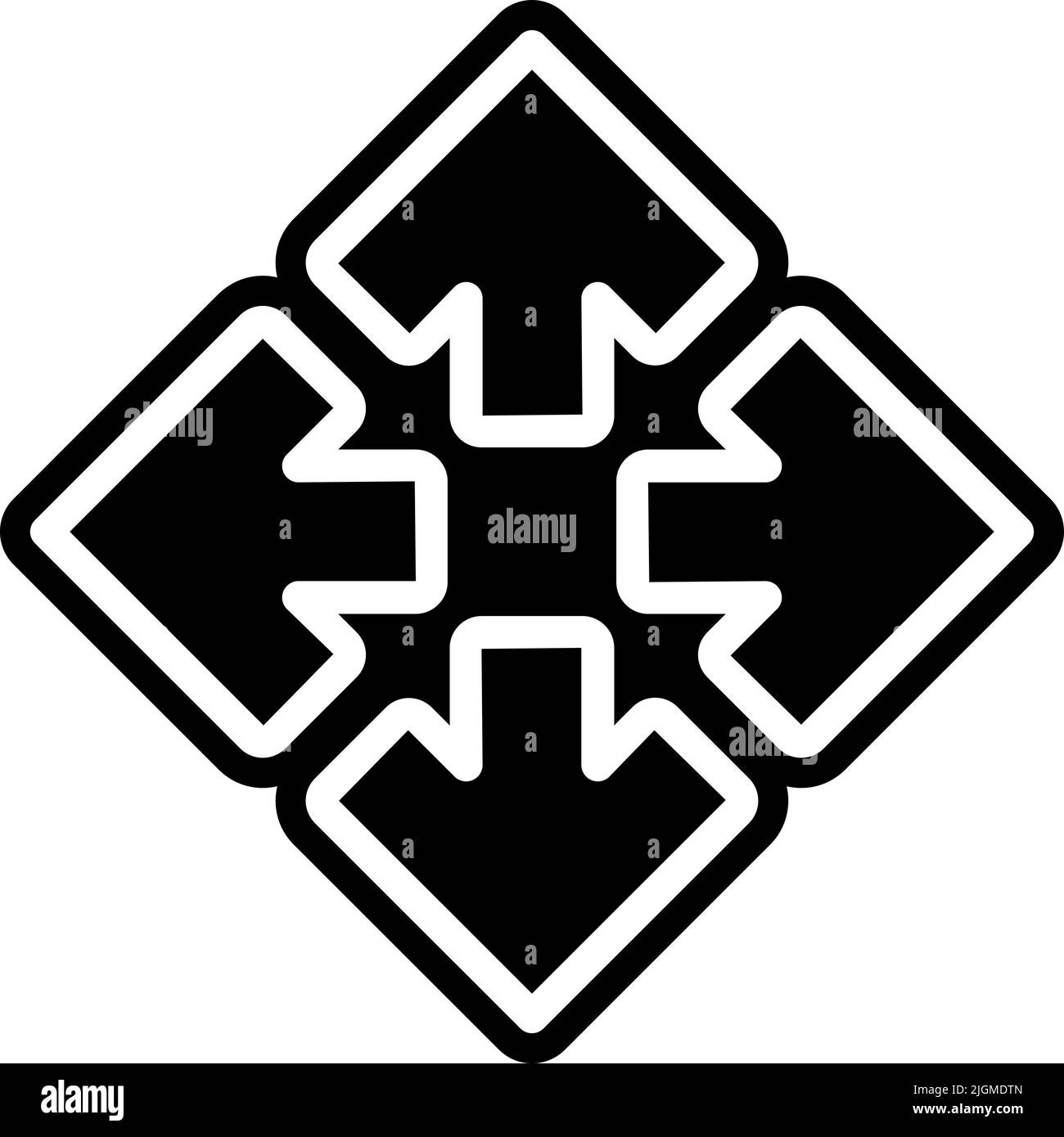 Four arrows Stock Vector Images - Alamy