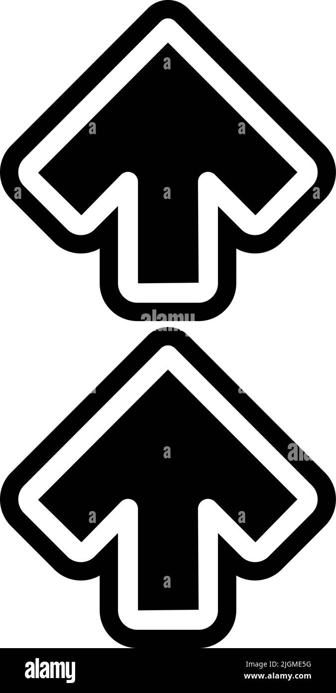 Arrow double arrows icon Stock Vector Image & Art - Alamy