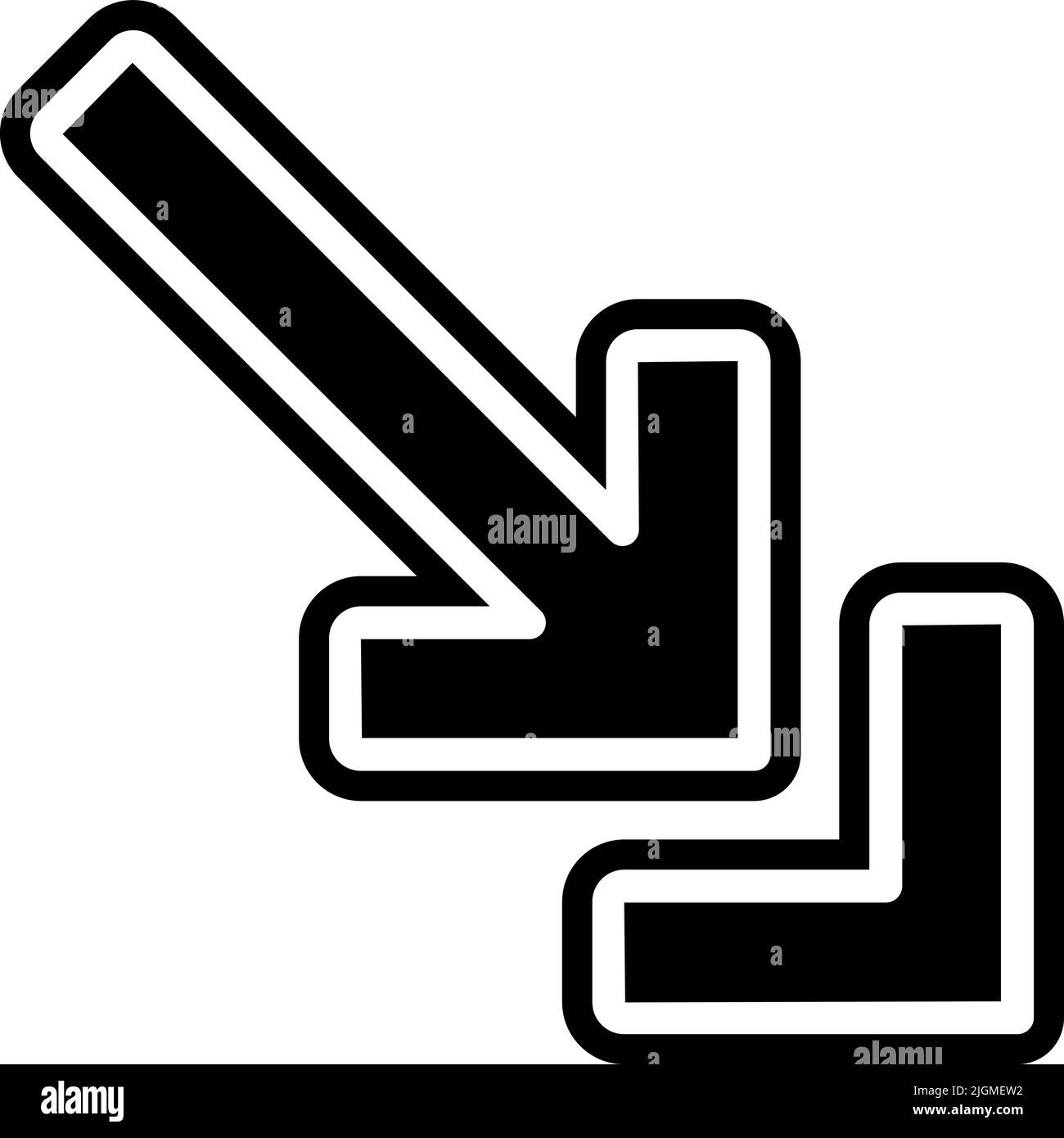 Arrow Pointing Down Right