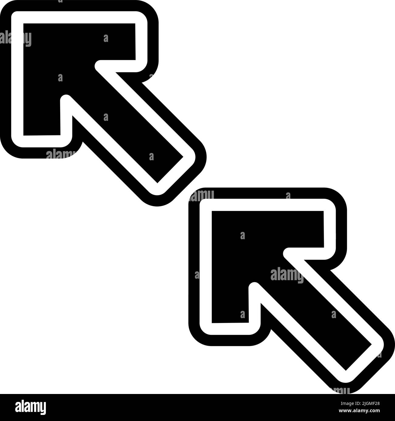 Double side arrow hi-res stock photography and images - Alamy