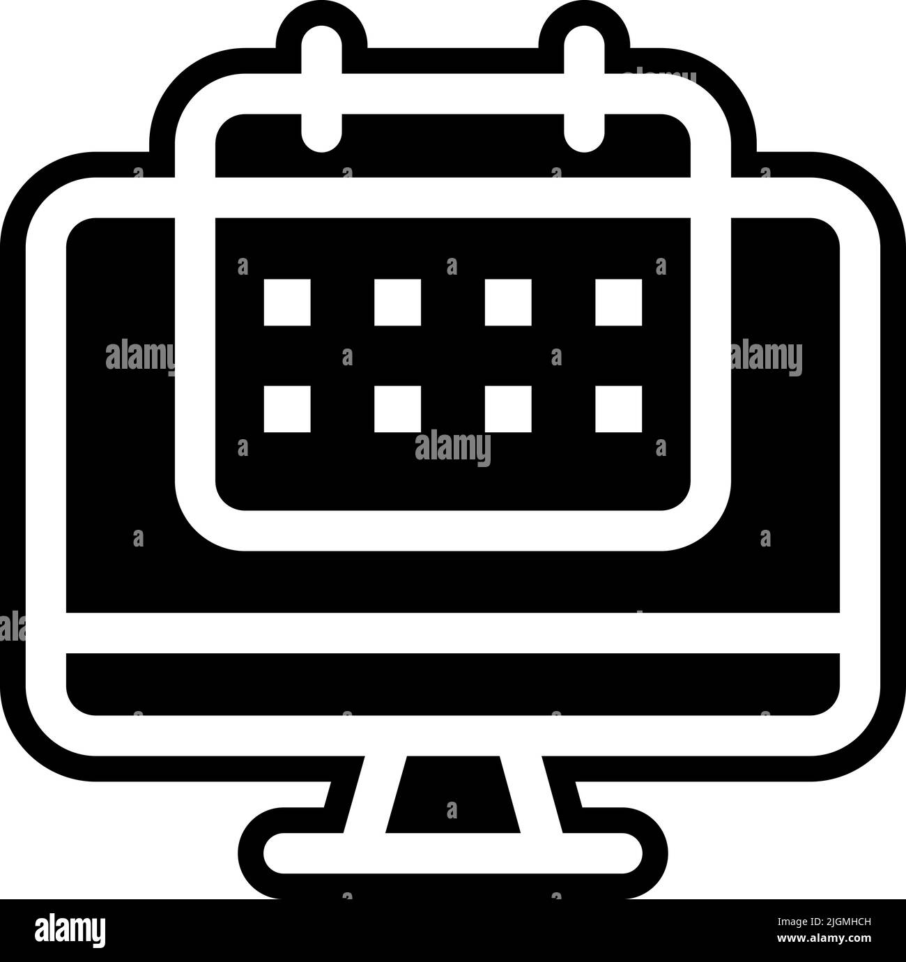 Computer calendar icon Stock Vector Image & Art - Alamy