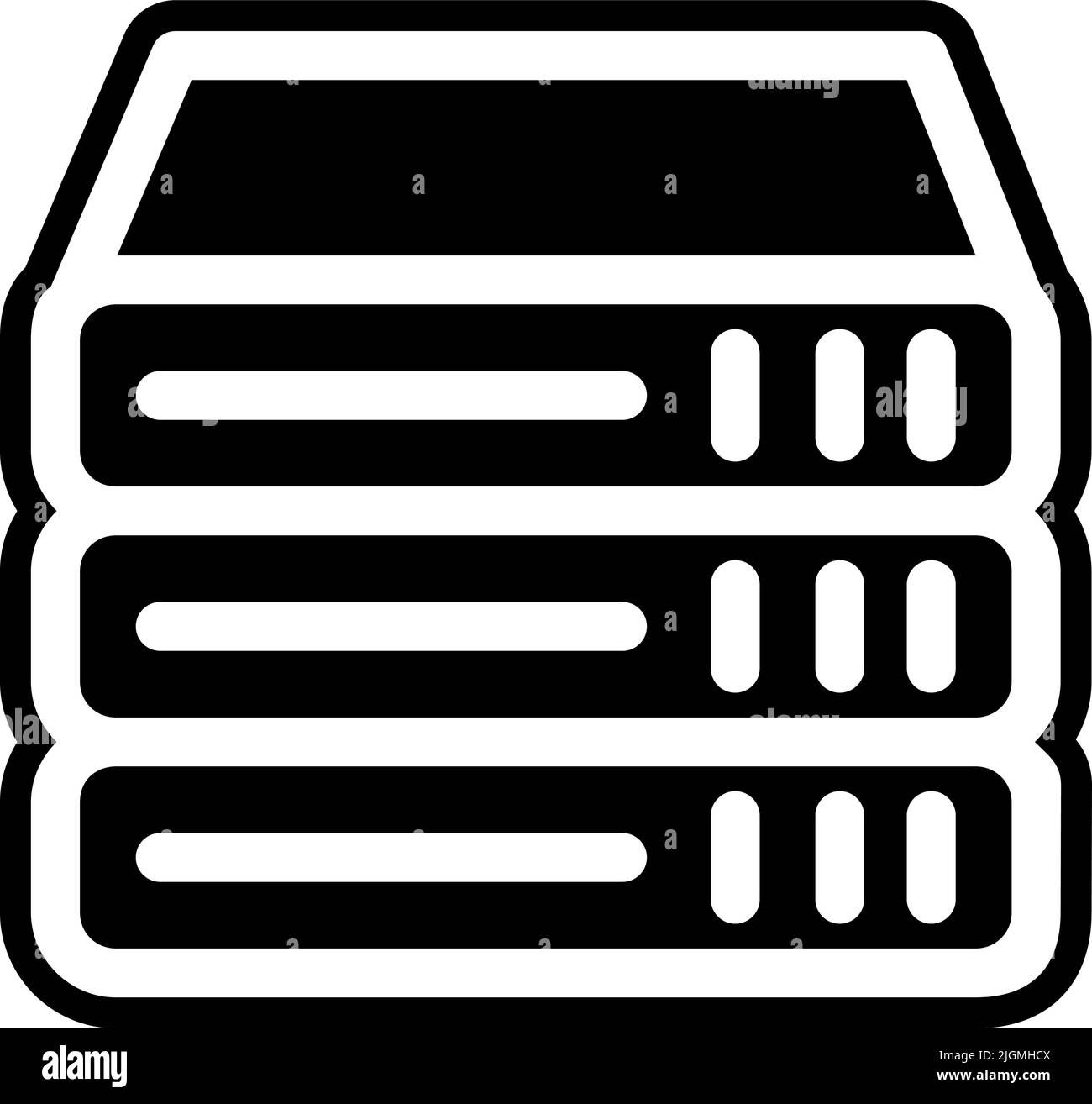 Computer cloud server icon Stock Vector Image & Art - Alamy