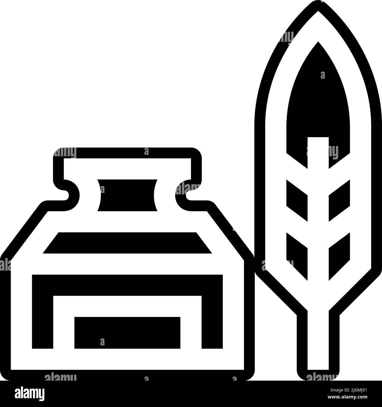 Copywriting quill pen icon Stock Vector Image & Art - Alamy