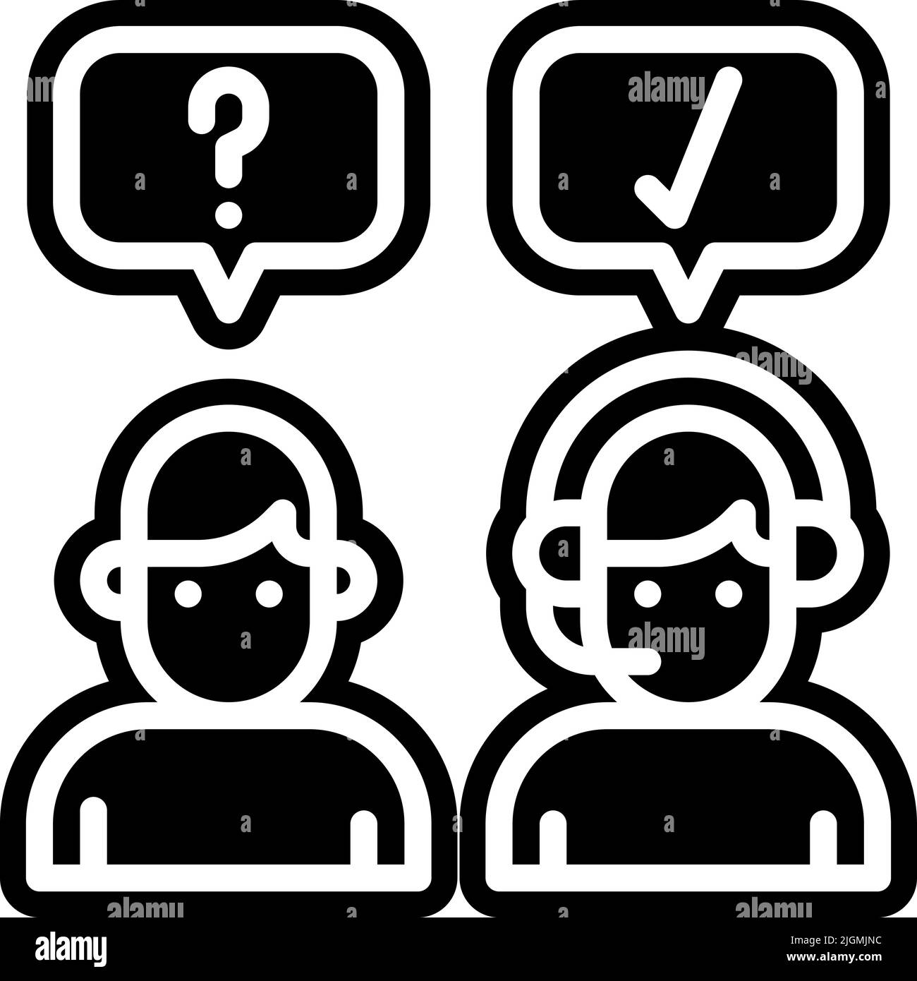 Customer service question icon Stock Vector Image & Art - Alamy