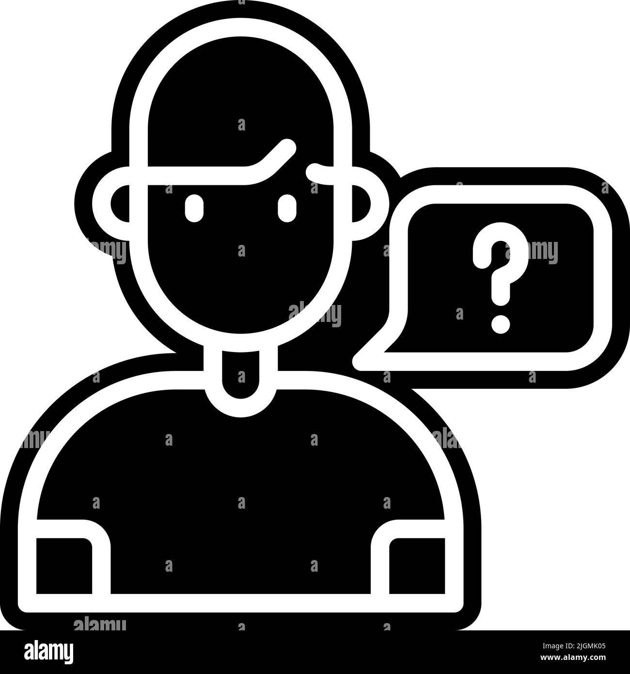 Customer service question icon Stock Vector Image & Art - Alamy