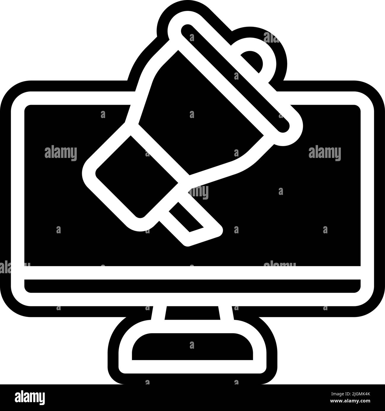 Digital marketing announcement icon Stock Vector Image & Art - Alamy