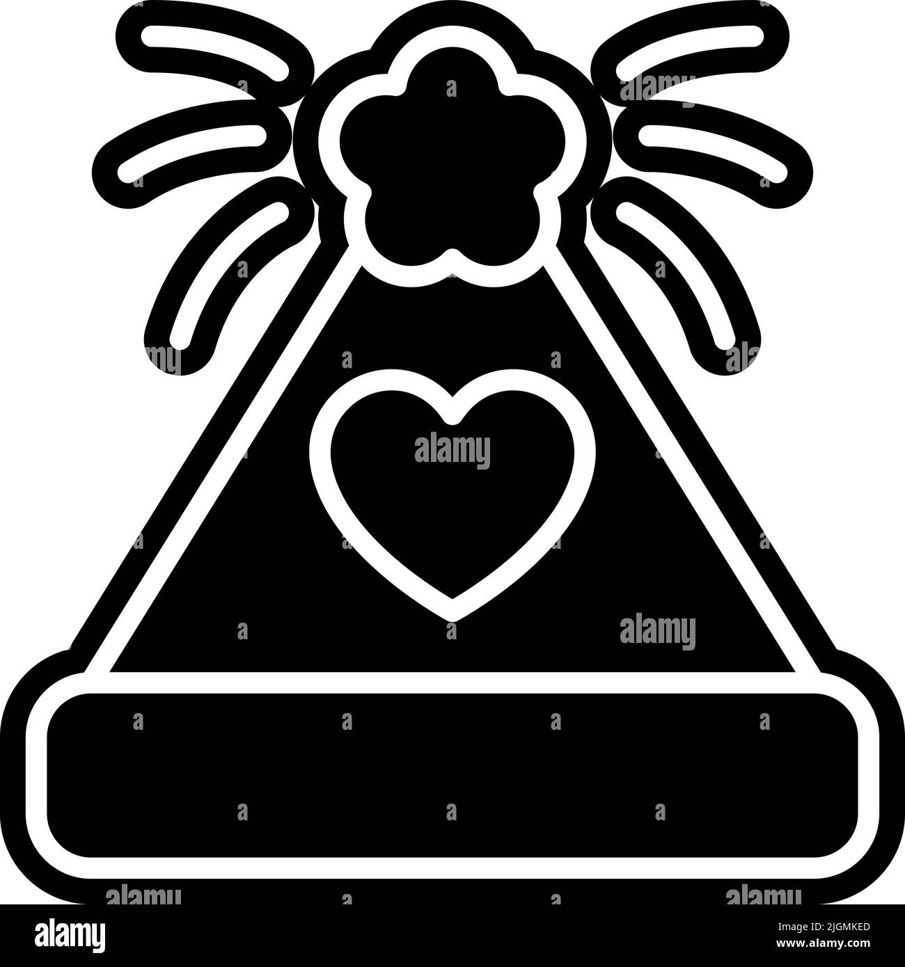 Cartoon party hat Black and White Stock Photos & Images - Alamy