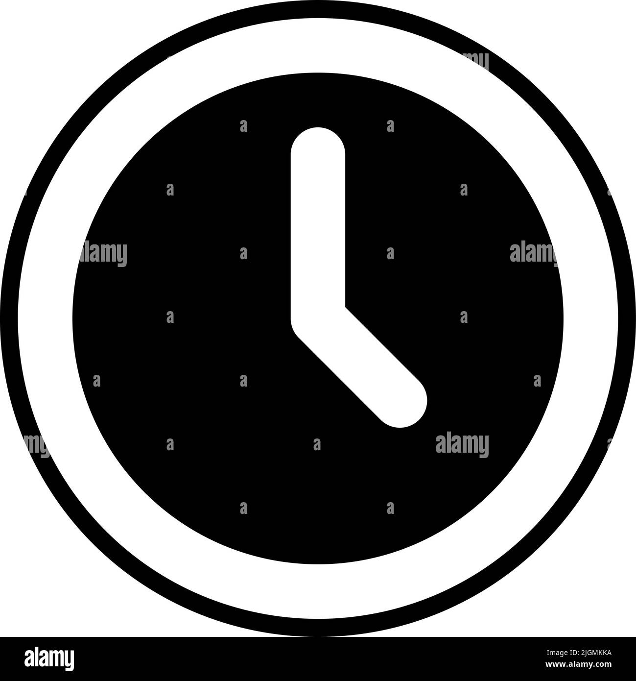 Time care icon outline Black and White Stock Photos & Images - Alamy