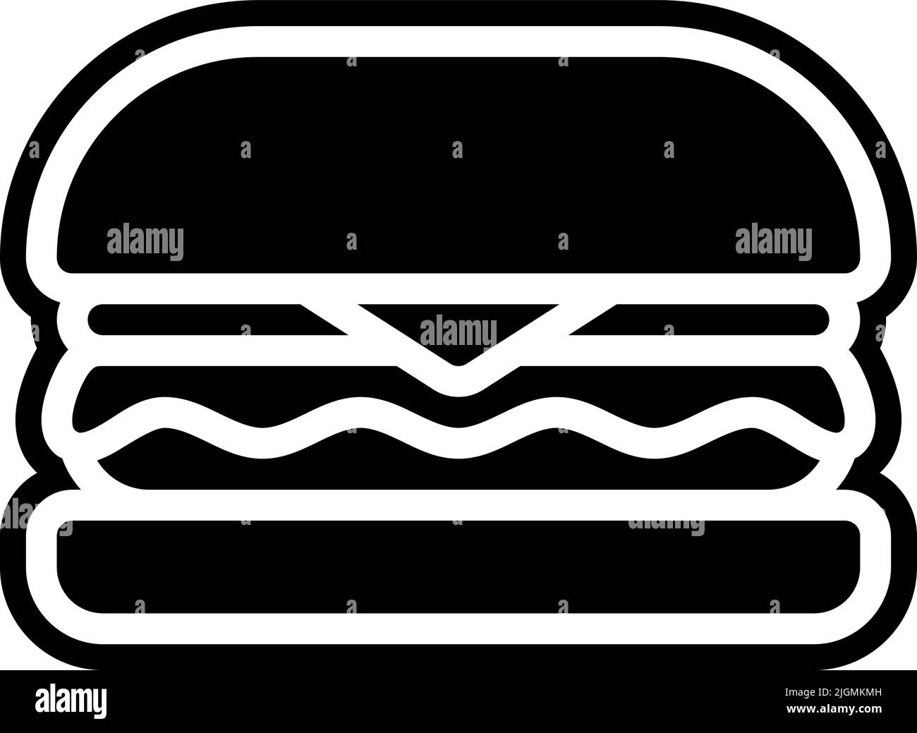 Fast food burger icon Stock Vector Image & Art - Alamy