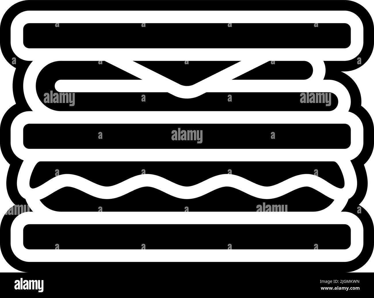 Simple chicken sandwich Stock Vector Images - Alamy