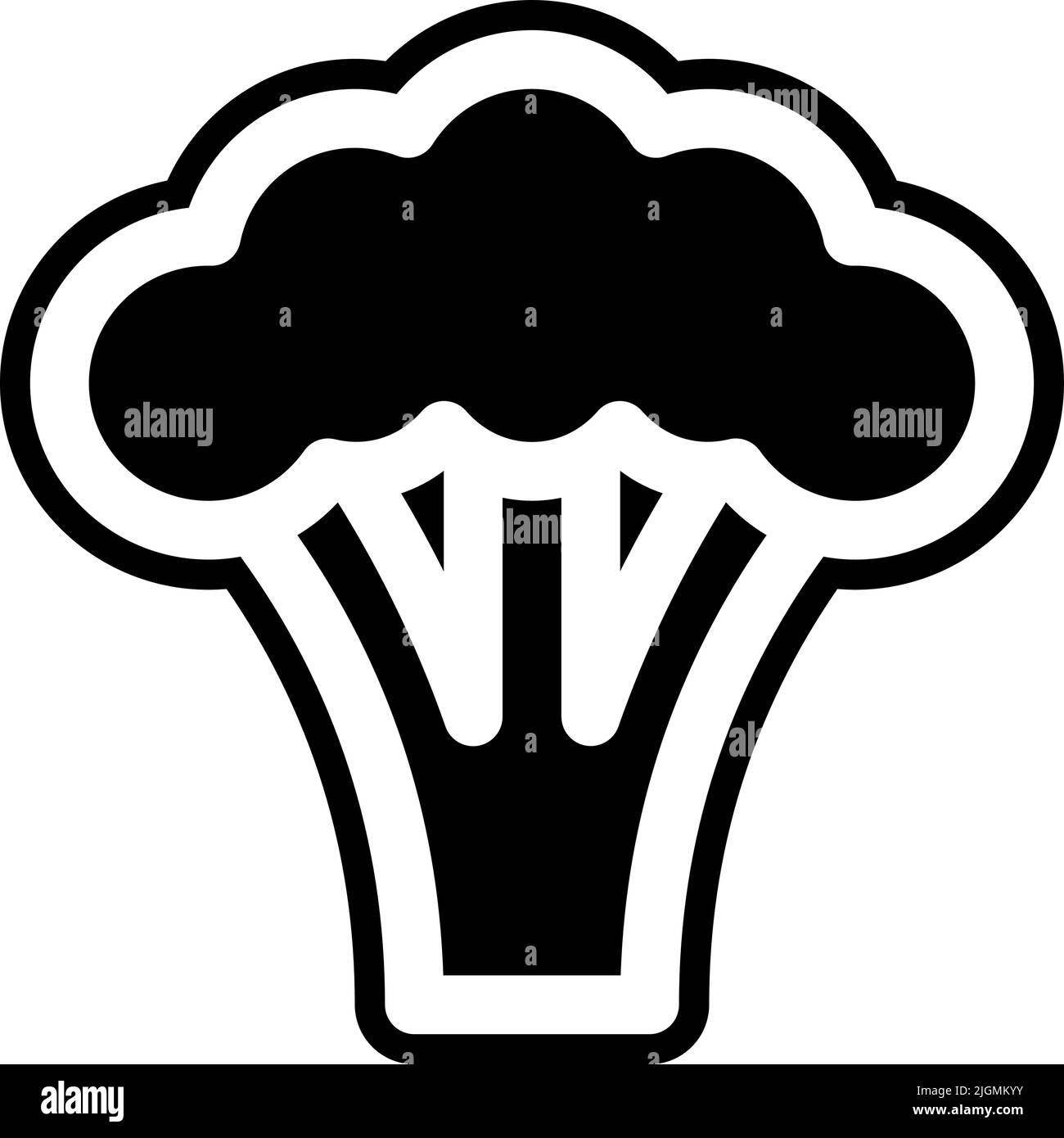 Grocery broccoli icon Stock Vector Image & Art - Alamy
