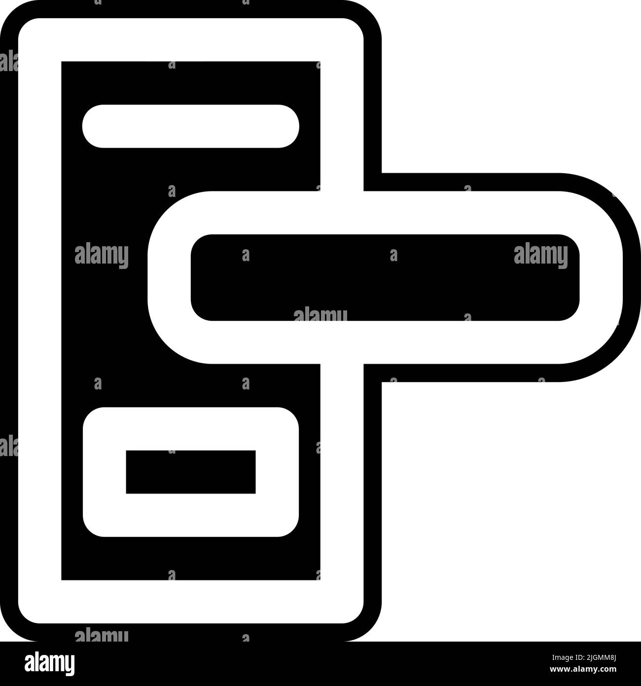 Open closed door hanger Stock Vector Images - Alamy