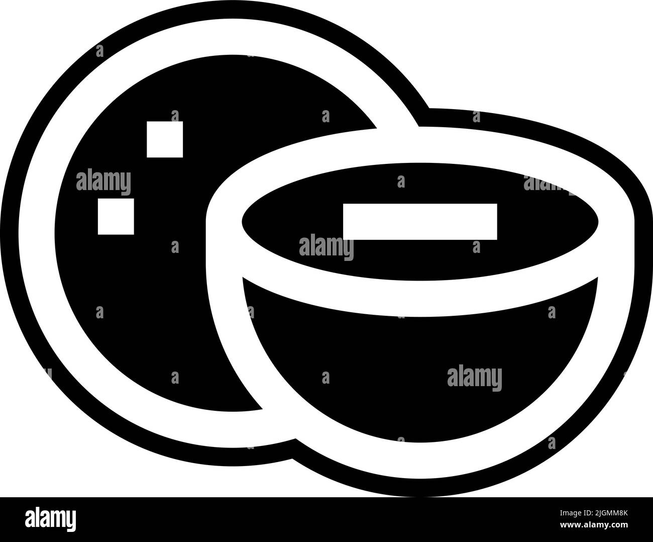 Coconut pudding dessert Stock Vector Images - Alamy