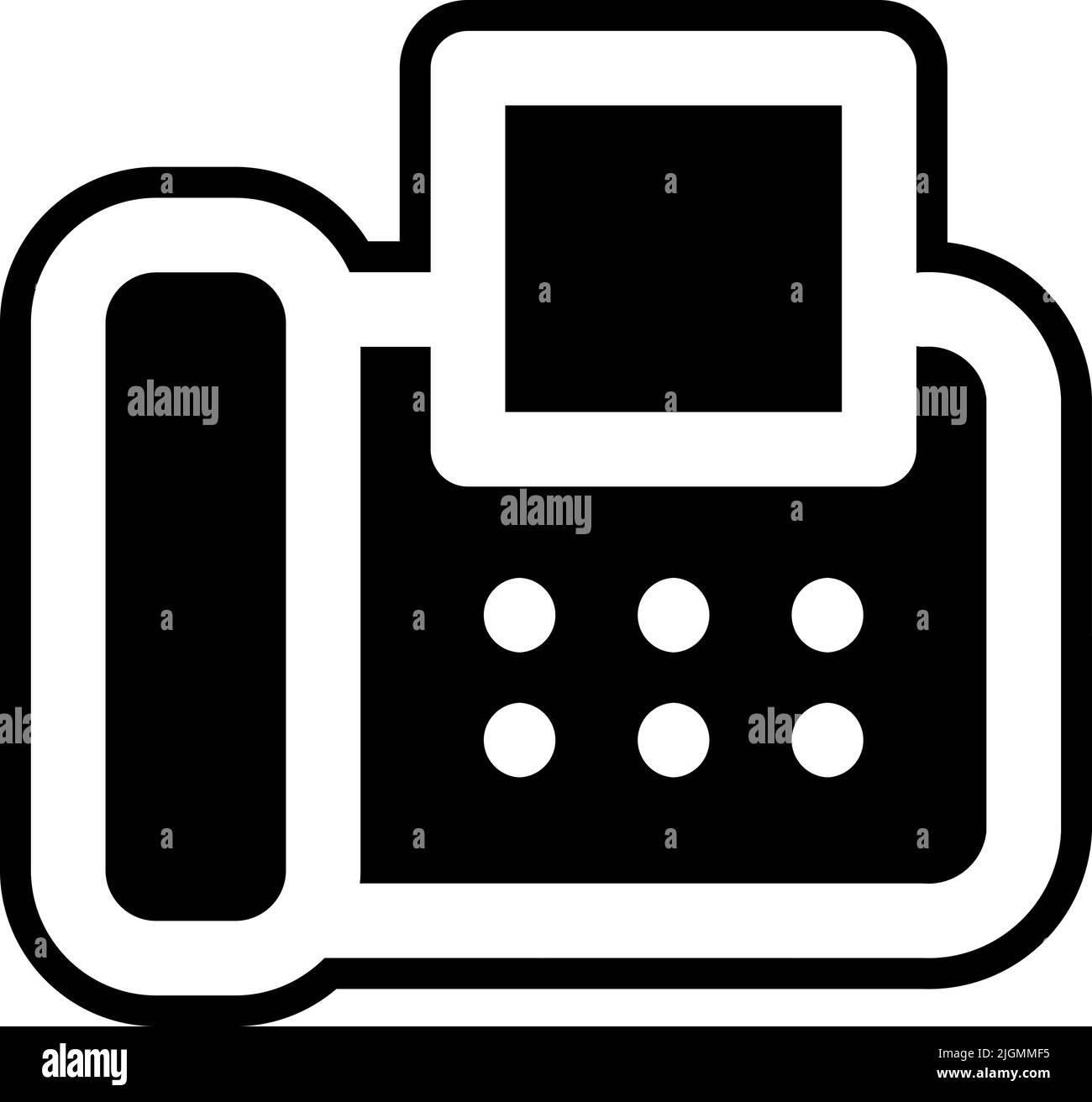 Ink device fax icon Stock Vector Image & Art - Alamy