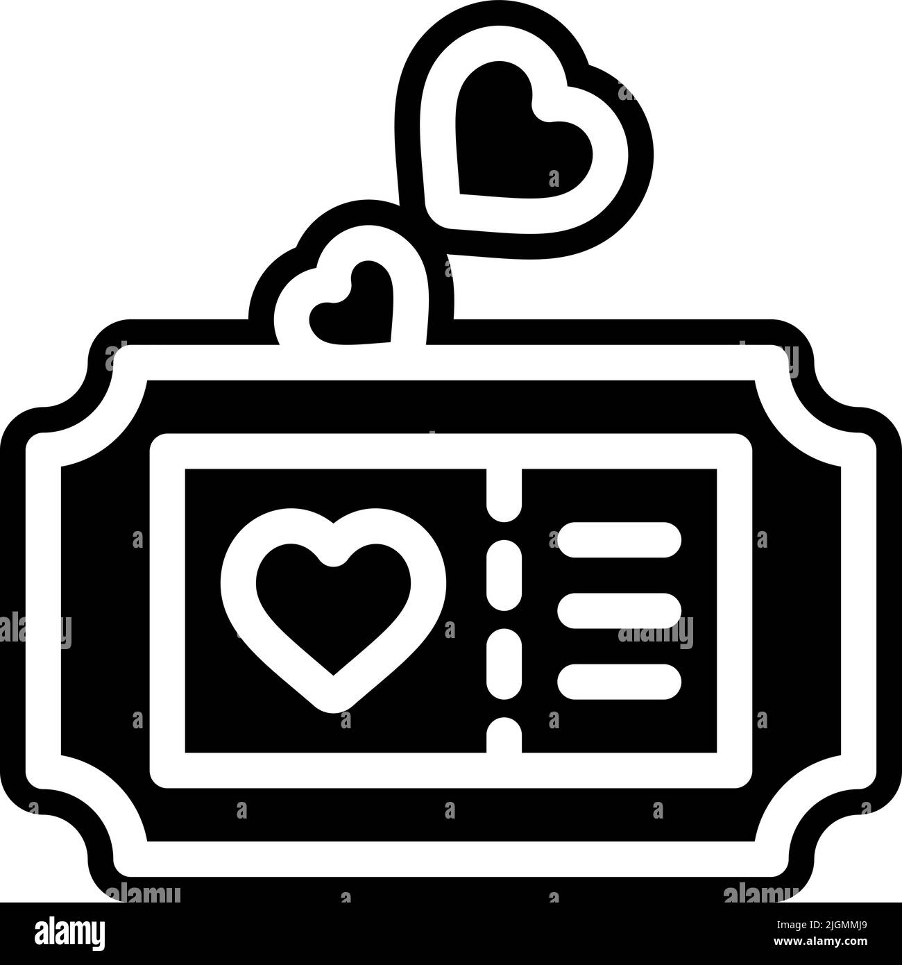 Love ticket icon Stock Vector Image & Art - Alamy