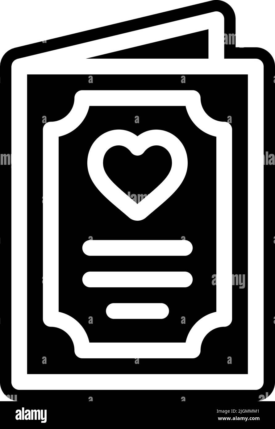Love wedding card icon Stock Vector Image & Art - Alamy