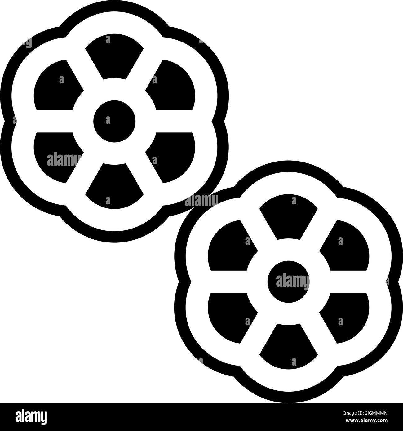 Rotelle pasta isolated Stock Vector Images - Alamy