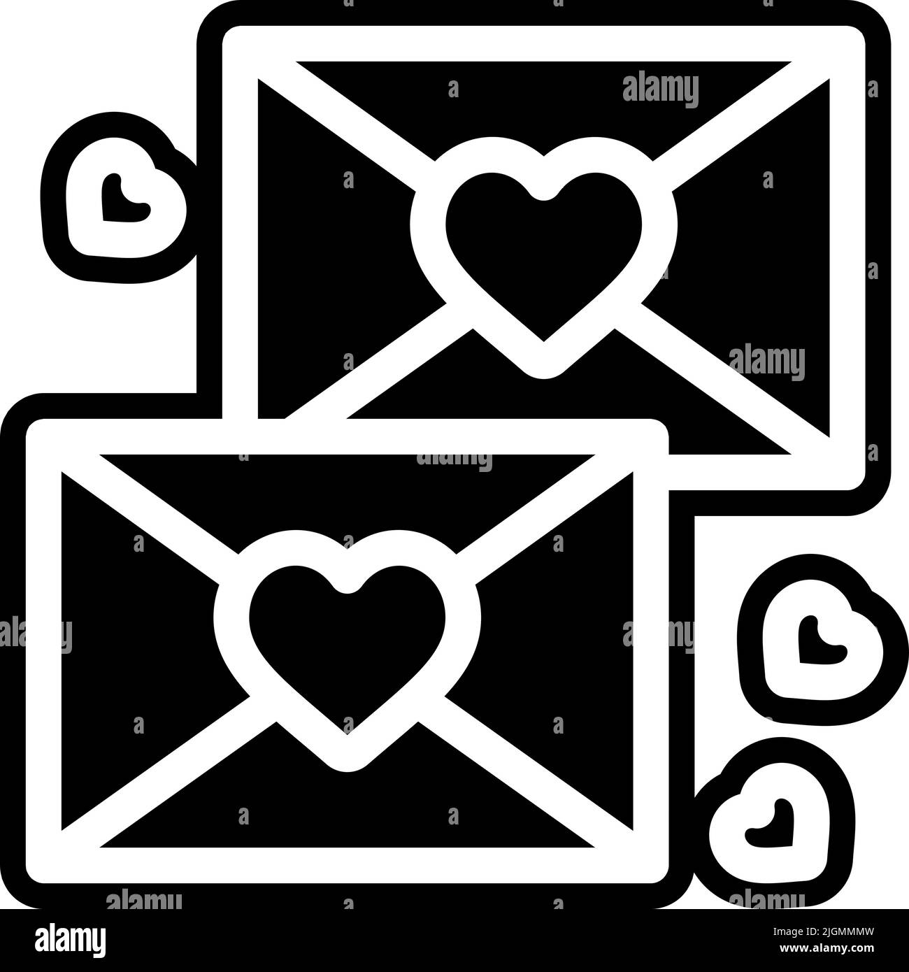 Love love letter icon Stock Vector Image & Art - Alamy