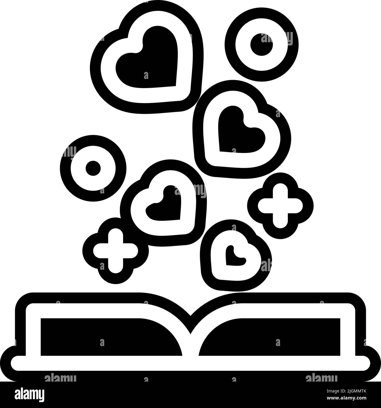 Open book shape drawing Black and White Stock Photos & Images - Alamy