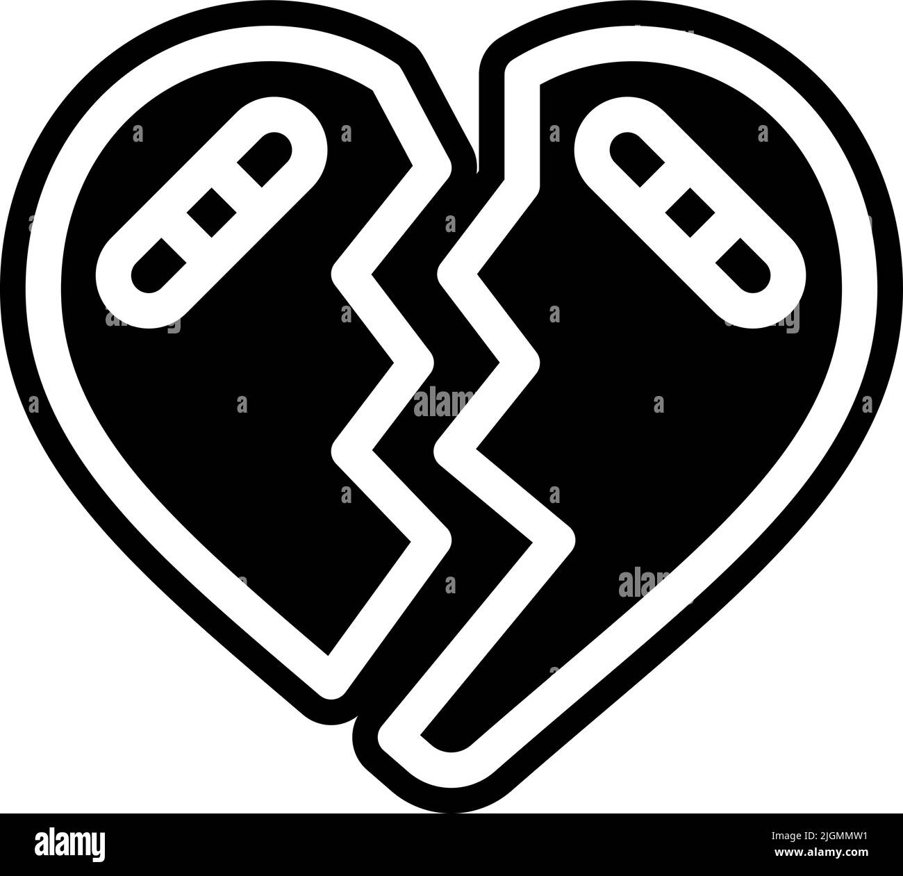 Broken symbol Black and White Stock Photos & Images - Alamy