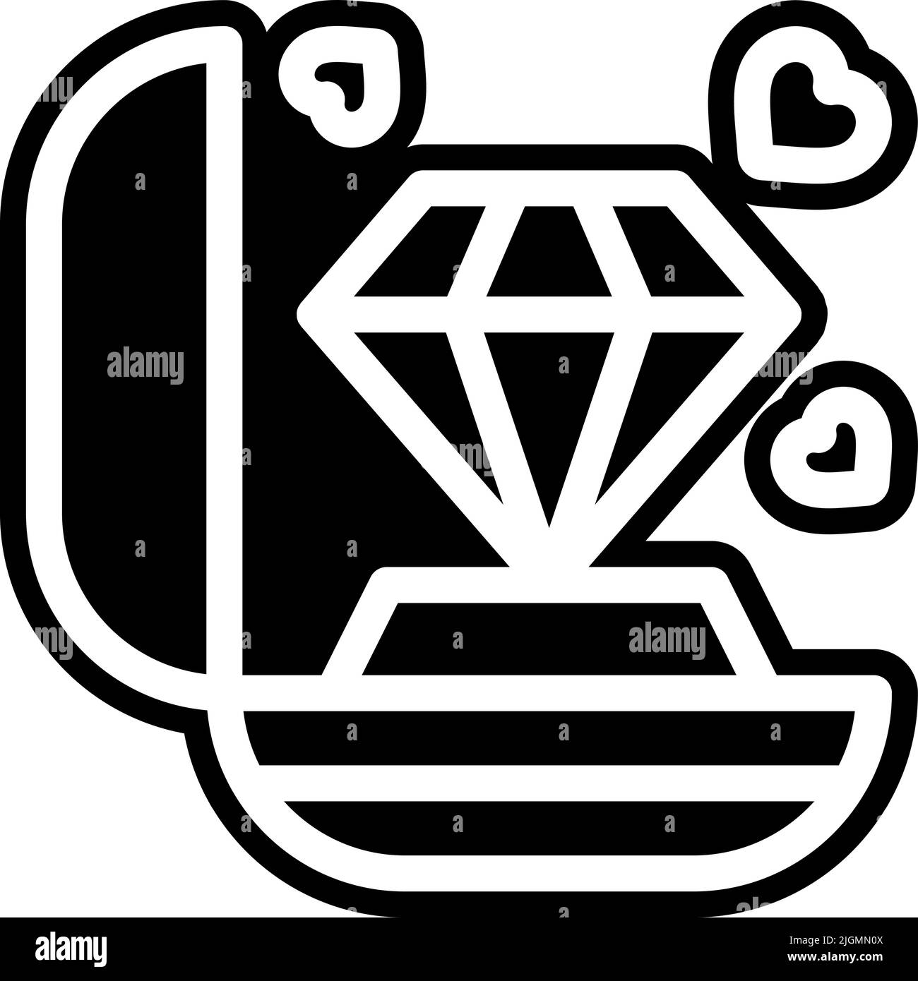 Champagne diamond Black and White Stock Photos & Images - Alamy