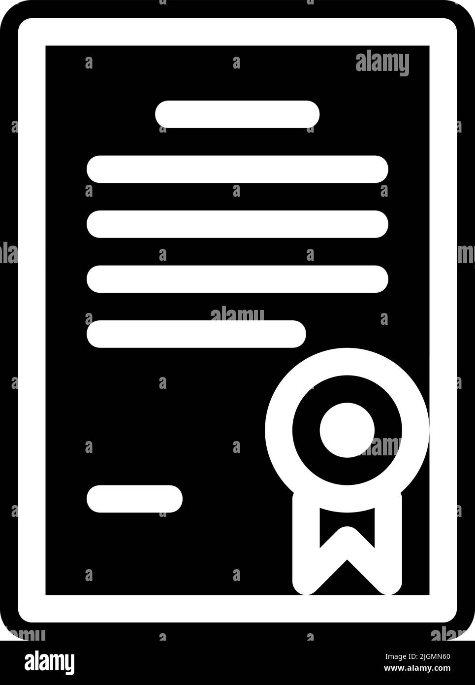 Mortgage contract paper icon Black and White Stock Photos & Images - Alamy