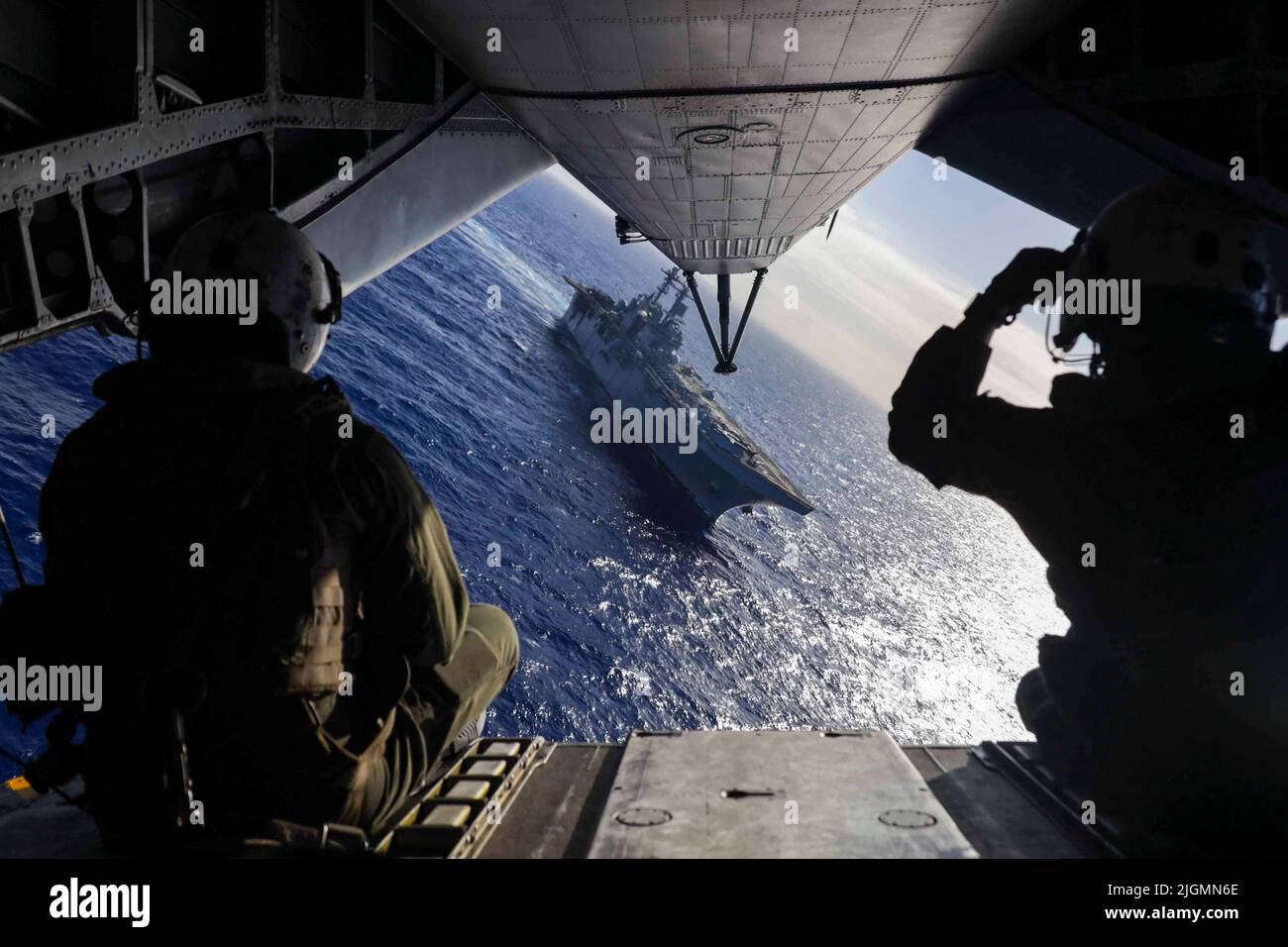 Pacific Ocean. 22nd June, 2022. U.S. Marines assigned to Marine Heavy ...