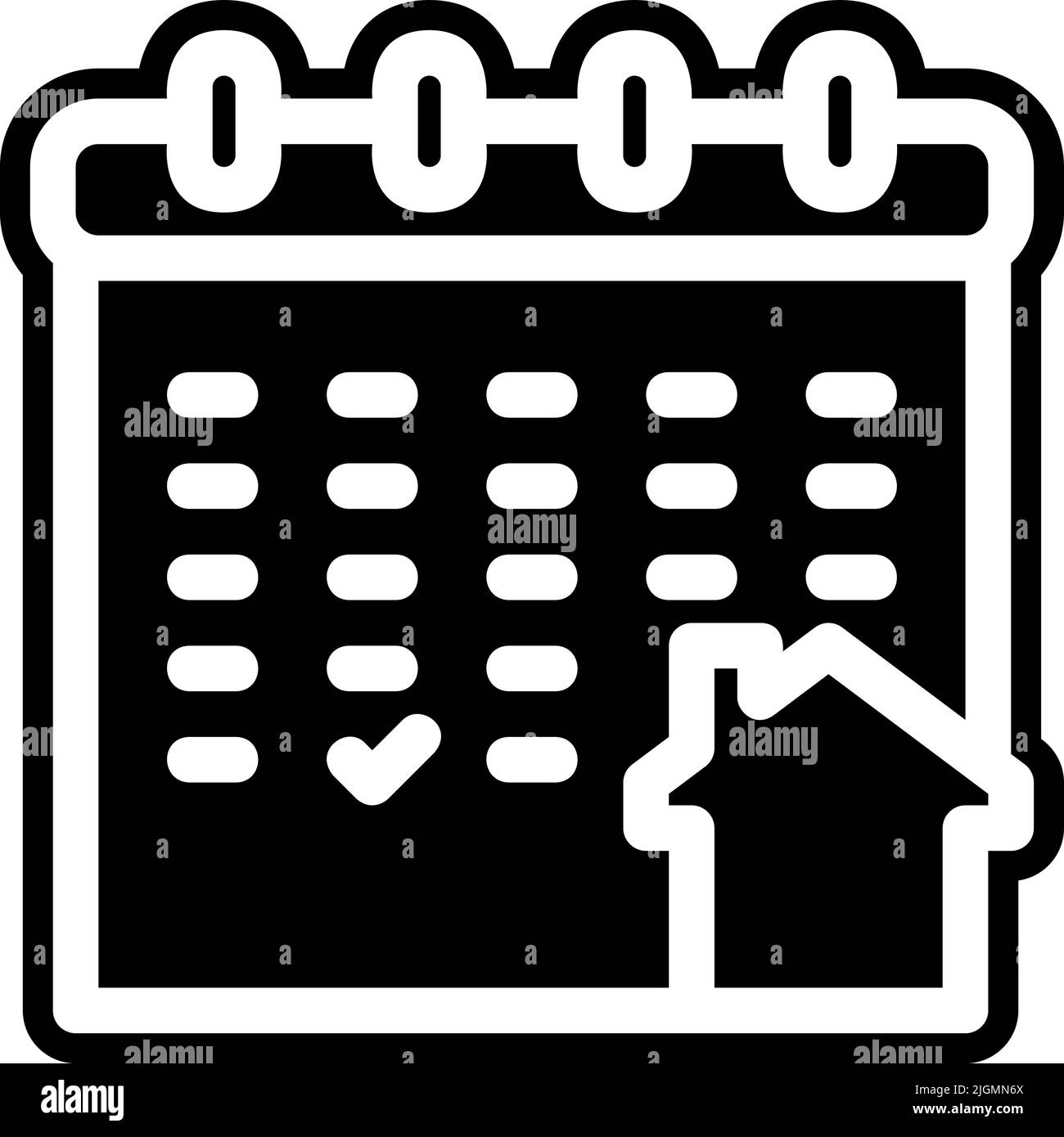 Mortgage calendar date icon Stock Vector Image & Art - Alamy