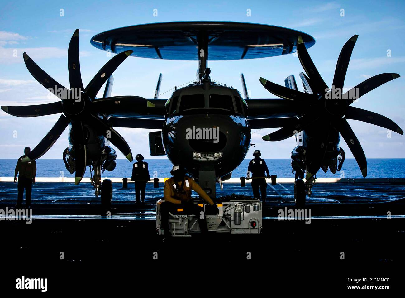June 25, 2022 - Atlantic Ocean - Sailors assigned to Carrier Airborne ...
