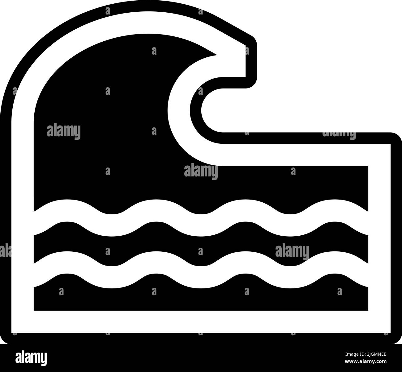Natural disaster tsunami icon Stock Vector Image & Art - Alamy