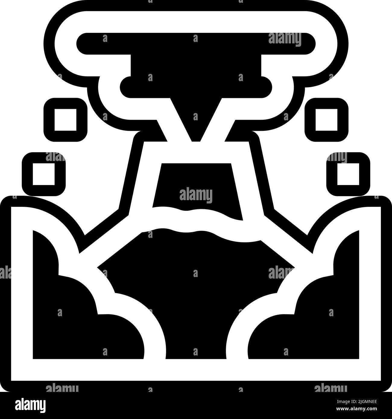 Volcanic rock house Stock Vector Images - Alamy