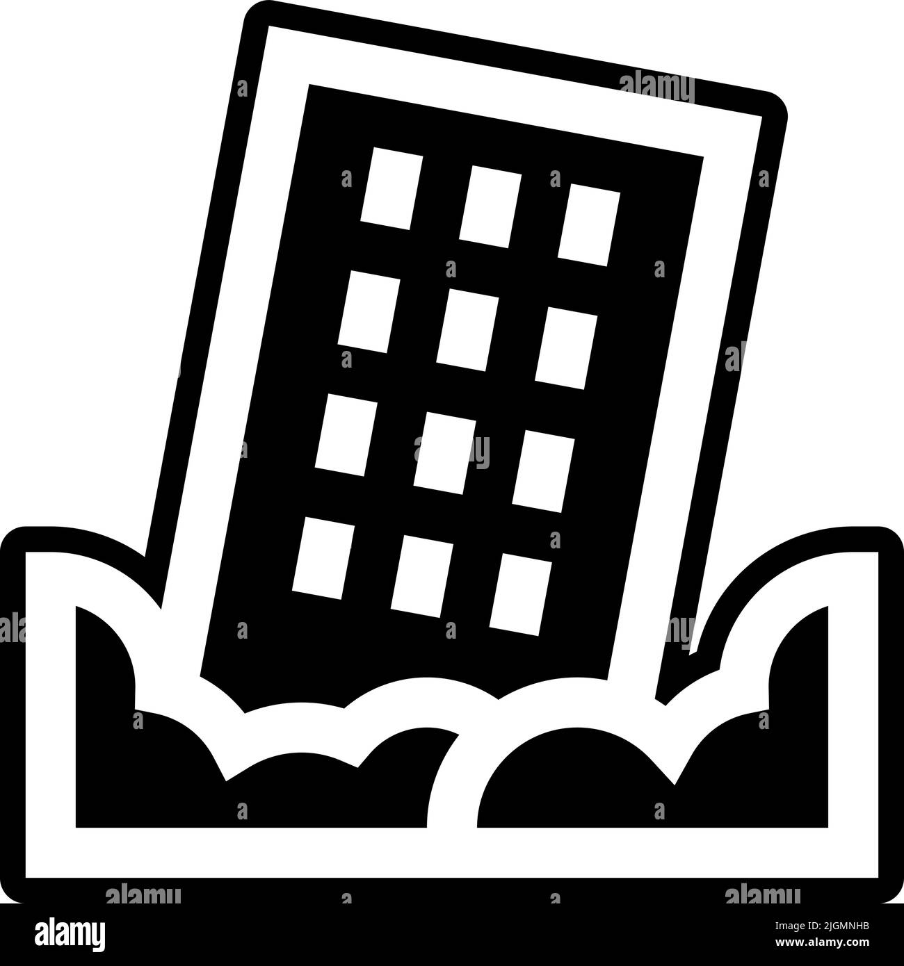 Natural disaster earthquake icon Stock Vector Image & Art - Alamy