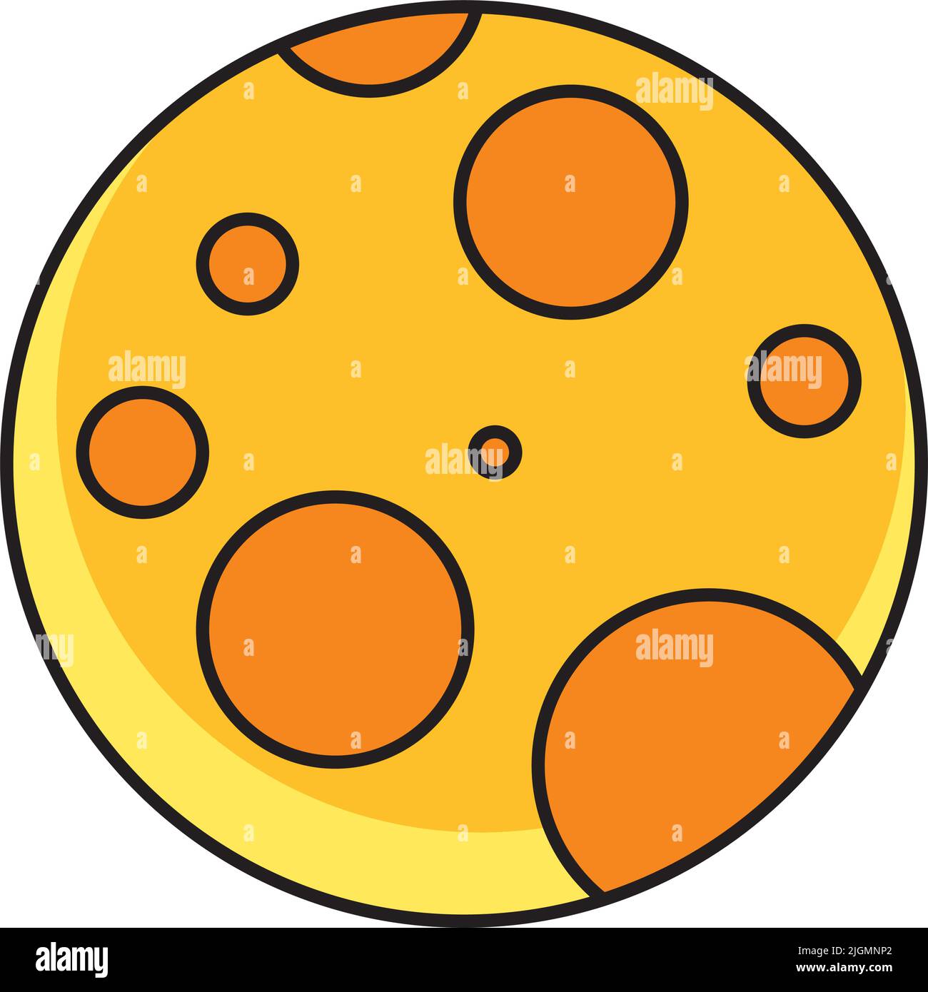 yellow full moon Stock Vector Image & Art - Alamy
