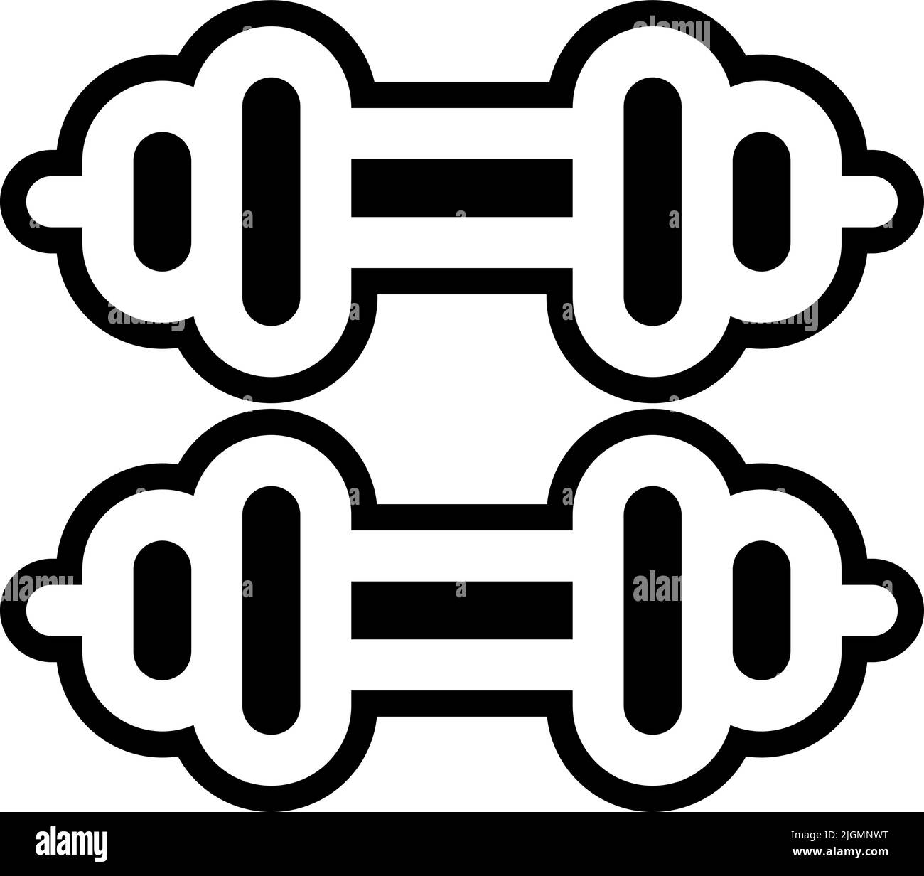 Woman treadmill dumbbells Stock Vector Images - Alamy