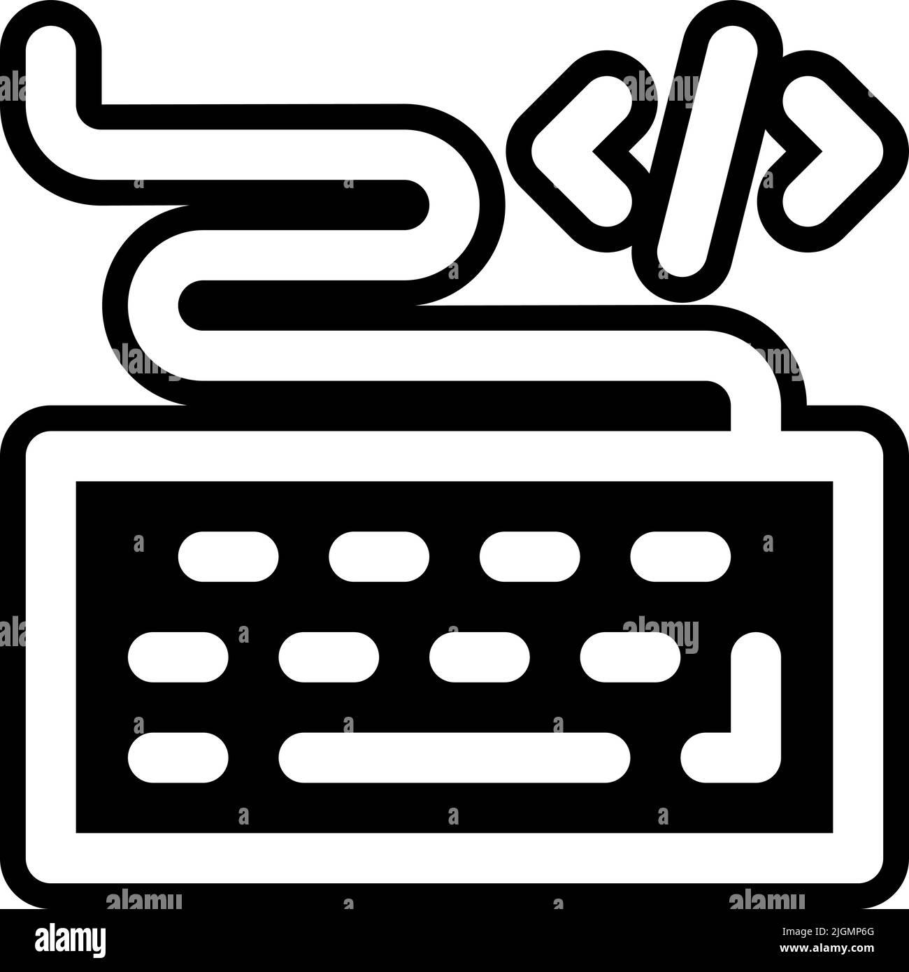 Programming Keyboard Icon Stock Vector Image And Art Alamy